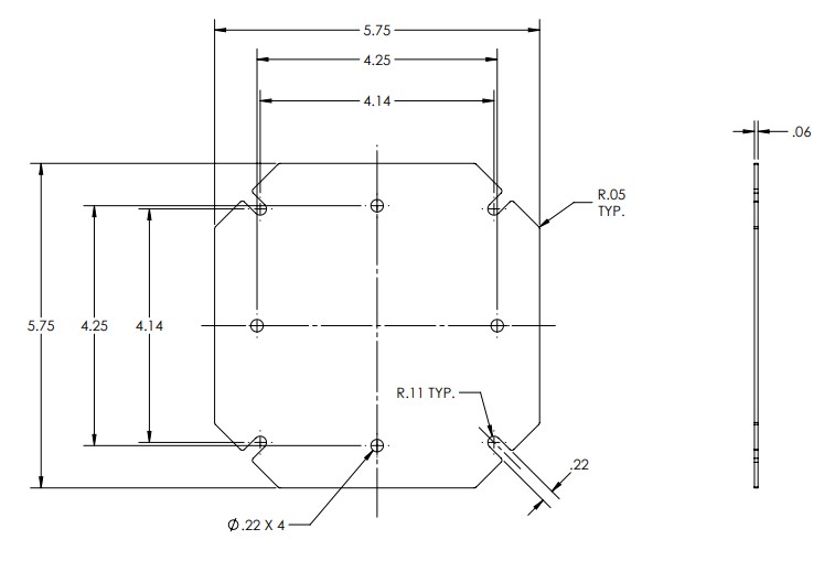 Buy Bud Industries DPX-287071, Base Mounting Panel for DPH/S 28707 - Mega Depot