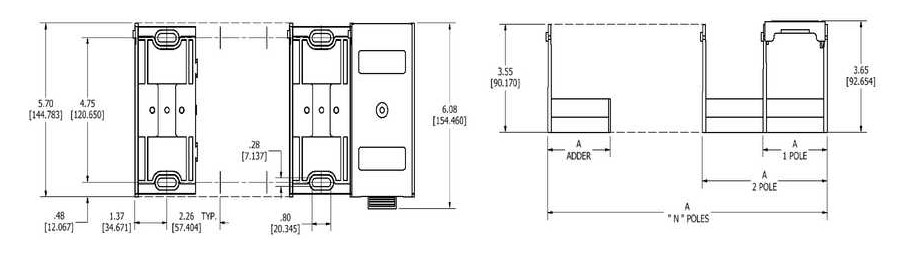 Buy Burndy BDALHC22600, 50020035 Power Distribution Block, 840 A, #2 ...
