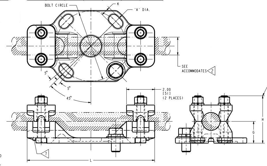 Buy Burndy UHKR11A3, Cast Aluminum Bus Support, Bolted, #4 - 4/0 AWG ...