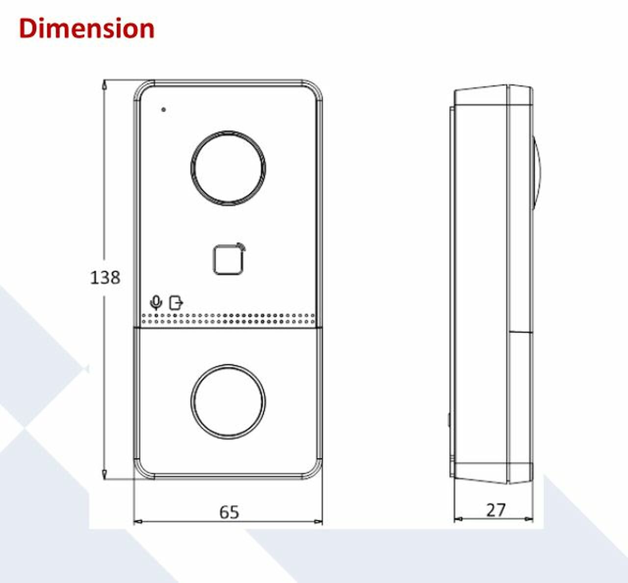 Buy LTS LTH-301M-WIFI, PoE Commercial Doorbell with Card Reader - Mega ...