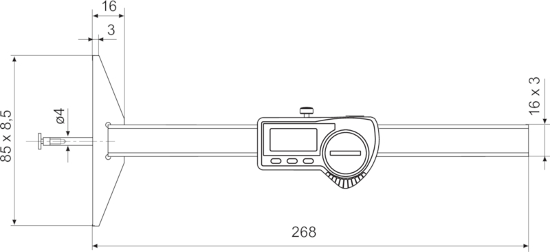 Buy Mahr 4126513, MarCal 30 EWR-N Digital Depth Gage, Measuring Range 0 ...