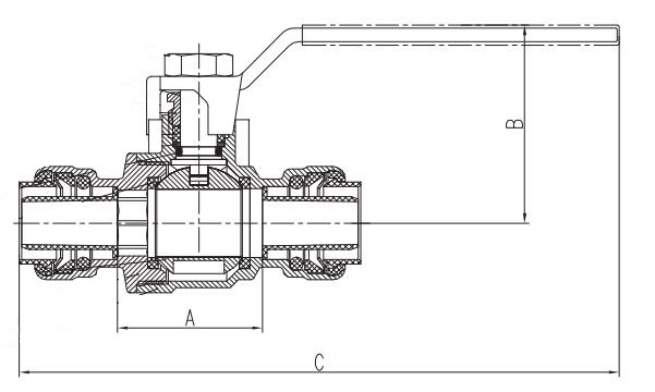 Buy NIBCO NN998H6W, PFP200A-LF 1/2" Ball Valve, Push x Push, Lead Free ...