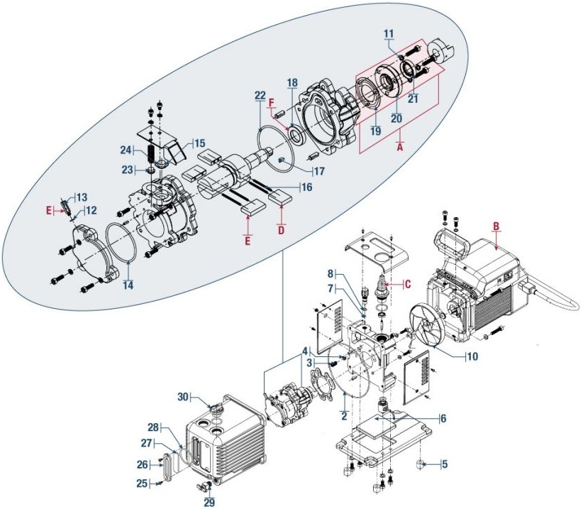 Buy Welch 8917K-04, Minor Repair Kit for 8907, 8912 & 8917 Pumps - Mega ...