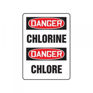 Buy Accuform FBMCHL194VA10, Bilingual Safety Sign "Chlorine" Aluminum ...