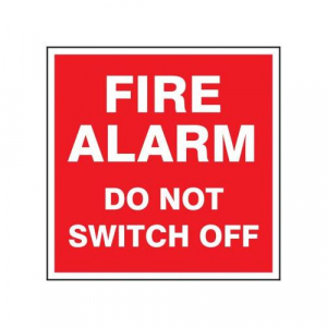 Buy Accuform LFXG546VSP, Safety Label "Fire Alarm - Do Not Switch Off ...