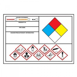 Buy Accuform LZN122PS2, GHS/NFPA Secondary Label - Mega Depot