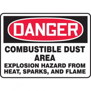 Buy Accuform MCHL283XL, OSHA Sign "Combustible Dust Area Explosion ...