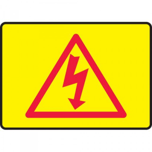 Buy Accuform MELC535XT, Dura-Plastic Sign "High Voltage & Hazard Symbol ...