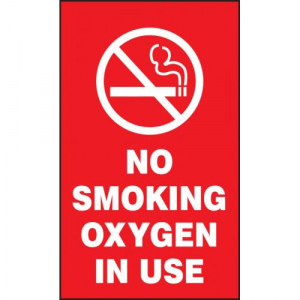 Buy Accuform MGS136, Magnetic Vinyl Sign "No Smoking - Oxygen in Use ...