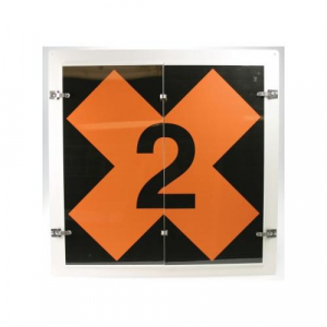 Buy Accuform MPG204, 24" Military Fire Division Flip Placard Sign "2 ...
