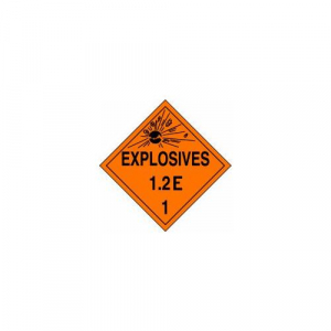 Buy Accuform MPL113VS1, DOT Placard Sign Class 1 "Explosives 1.2E ...