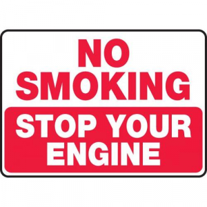 Buy Accuform MTKC504VS10, 10" x 14" Safety Sign "Stop Your Engine ...