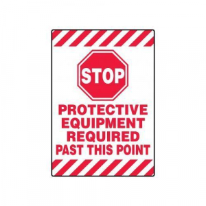 Buy Accuform PSR684, 20" x 14" Mat-Style Floor Sign "Stop - Protective ...