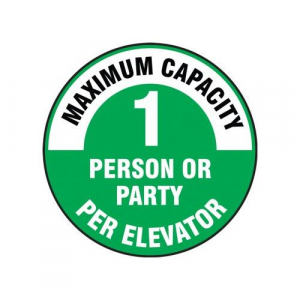 Buy Accuform PSW114GN, Pavement Print Sign, Capacity 1 Person Per ...