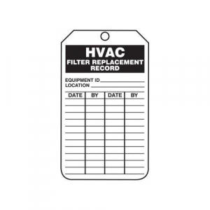 Buy Accuform TRS257CTM, Inspection Status Safety Tag "HVAC Filter ...