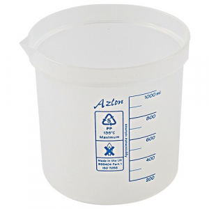 Buy Azlon 522085-1000, 1000ml Polypropylene Square Ratio Graduated ...