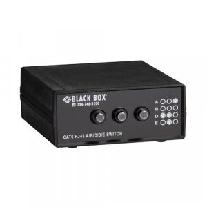 Buy BlackBox SW1032A, 4-to-1 CAT6 10-GbE Manual Switch (ABCD) - Mega Depot