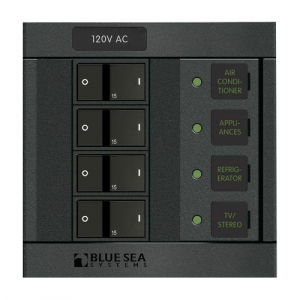 Buy Blue Sea Systems 1210-BSS, 120 Volt AC 4 Position - Mega Depot