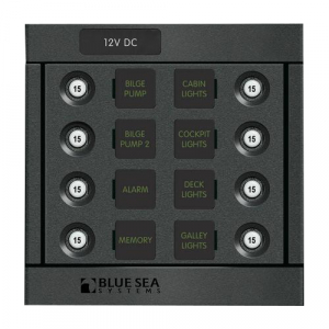 Buy Blue Sea Systems 1450-BSS, DC 8 Position CLB Square - Mega Depot