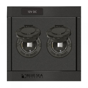 Buy Blue Sea Systems 1472-BSS, DC 12 Volt Socket Panel - Mega Depot