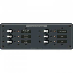 Buy Blue Sea Systems 8096-BSS, Panel DC 6 Position - Mega Depot