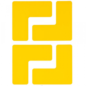 Buy Brady 104433, ToughStripe 5" x 5" Corner L-Shaped Mark, Yellow ...