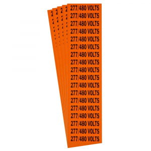 Buy Brady 152485, Conduit and Voltage Label "277 480 Volts" - Mega Depot