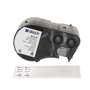 Buy Brady M5-33-427, Vinyl Wrap Around Labels Ribbon 4" x 1.5" White ...