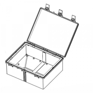 Buy Bud Industries NBF-32034, NEMA Box, ABS Plastic, Indoor, Solid ...