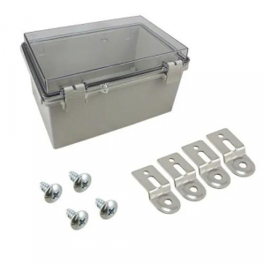 Buy Bud Industries NBF-32218, NEMA Box, ABS/PC Plastic, Indoor, Clear ...