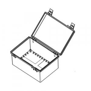 Buy Bud Industries NBF-32224, NEMA Box, ABS/PC Plastic, Indoor, Clear ...