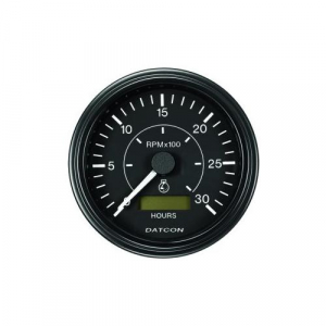 Buy Datcon 123059, Analog II Tachometer with Hourmeter, 12 - 24 VDC ...