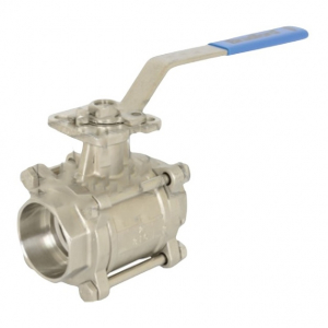 Buy Dixon Valve BV2IGN12533-A, 1.25" 3-Piece Ball Valve, Socket Weld ...