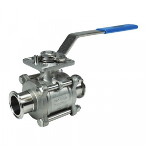 Buy Dixon Valve BV2NS-100CC-A, 1" 2 Way 3-Piece Sanitary Ball Valve ...