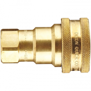Buy Dixon Valve P-3HF3-B, H-Series 3/8"ISO-B High Volume Brass Coupler ...