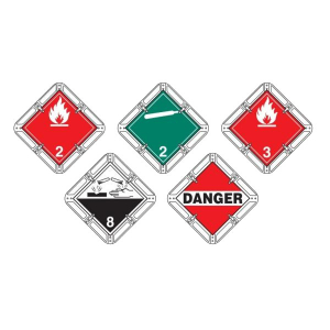 Buy GHS Safety FC5010WH, 5 Page Flip Placard Painted White - Mega Depot