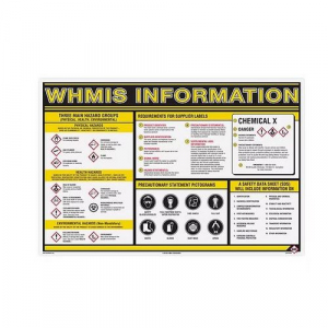 Buy GHS Safety GHS1004C, WHMIS Information Wall Chart English 18" x 24 ...