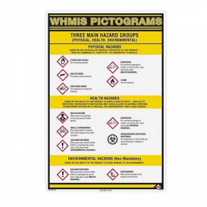 Buy GHS Safety GHS1010C, WHMIS Pictogram Wall Chart - Mega Depot