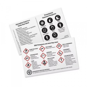 Buy GHS Safety GHS1015, GHS Pictogram 4.25" x 2.5" Wallet Card - Mega Depot