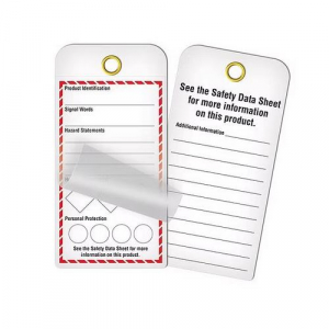 Buy GHS Safety GHS1043F, GHS Workplace Tag 6" x 3" Make Your Own Eng ...