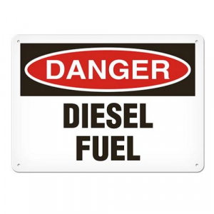 Buy GHS Safety SA1041A, Aluminum Safety Sign "Danger Diesel Fuel ...