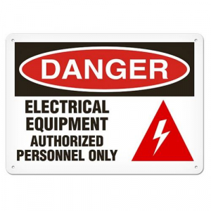 Buy GHS Safety SA1109P, Sign Danger "Electrical Equipment Personnel ...