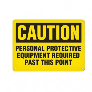 Buy GHS Safety SC2066P, Caution Sign "Equipment Required" 14" x 20 ...