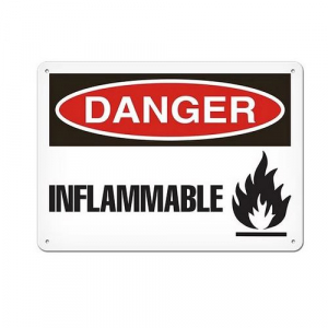 Buy GHS Safety SSF1026AL, Danger Safety Sign "Inflammable" 10" x 14" UV ...
