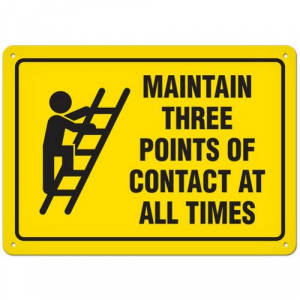 Buy GHS Safety SC5075AL, Sign "Maintain Three Points Of Contact At All ...