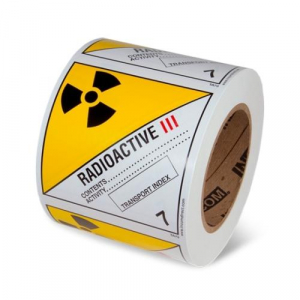 Buy GHS Safety TA73P, 4" x 4" Paper Label: "Radioactive 7" - Mega Depot
