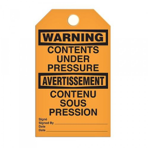 Buy GHS Safety TG7015PT, Warning Tag "Contents Under Pressure", Poly ...