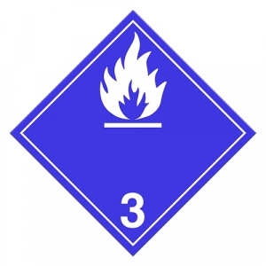 Buy GHS Safety TT300SS, Class 3 Flammable Liquids Placard, Rigid ...