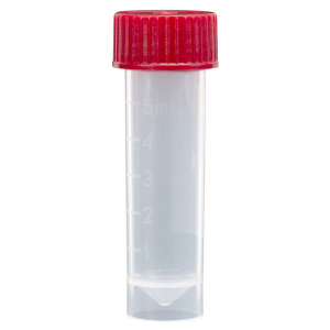 Buy Globe Scientific 6101R, Transport Tube, 5mL, Separate Red Screw Cap ...