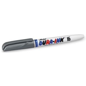 Buy Markal 96027, Dura-Ink 15 Series Fine Bullet Tip Marker - Silver ...